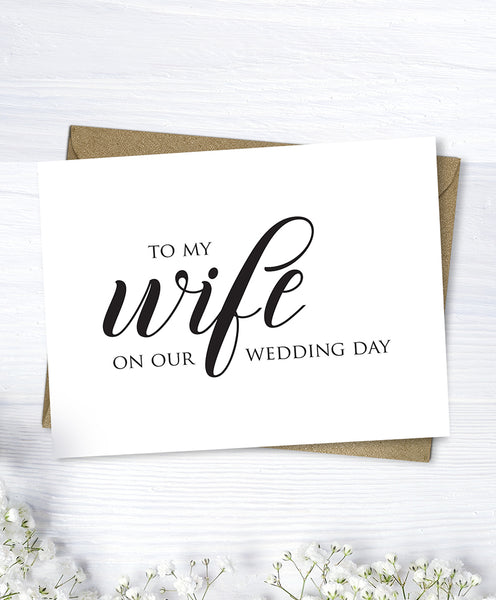 Bride Wedding Day Card – Hypolita Co.